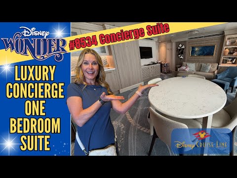 Luxury Concierge Suite #8534 Category 2A on the Wonder | Disney Cruise Line | FULL TOUR