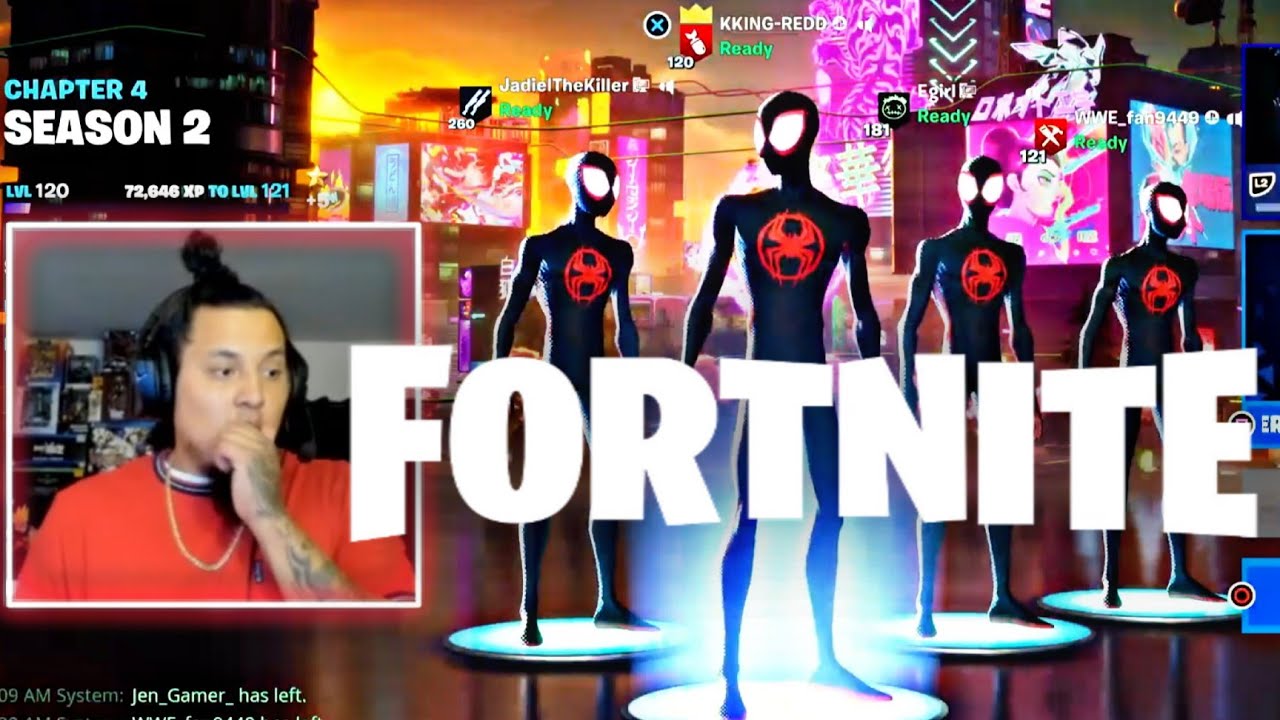 Fortnite Live - Across The Spider-Verse Bundle Gamplay - Give Away At ...