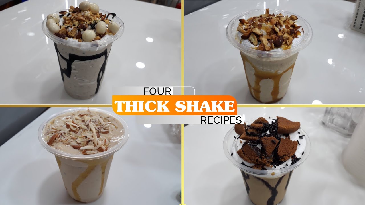 4 Easy Thick Shake Recipe | Thick Shake | The Mocktail House - YouTube