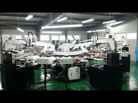 Automatic Swim Cap Screen Printing Machine - YouTube