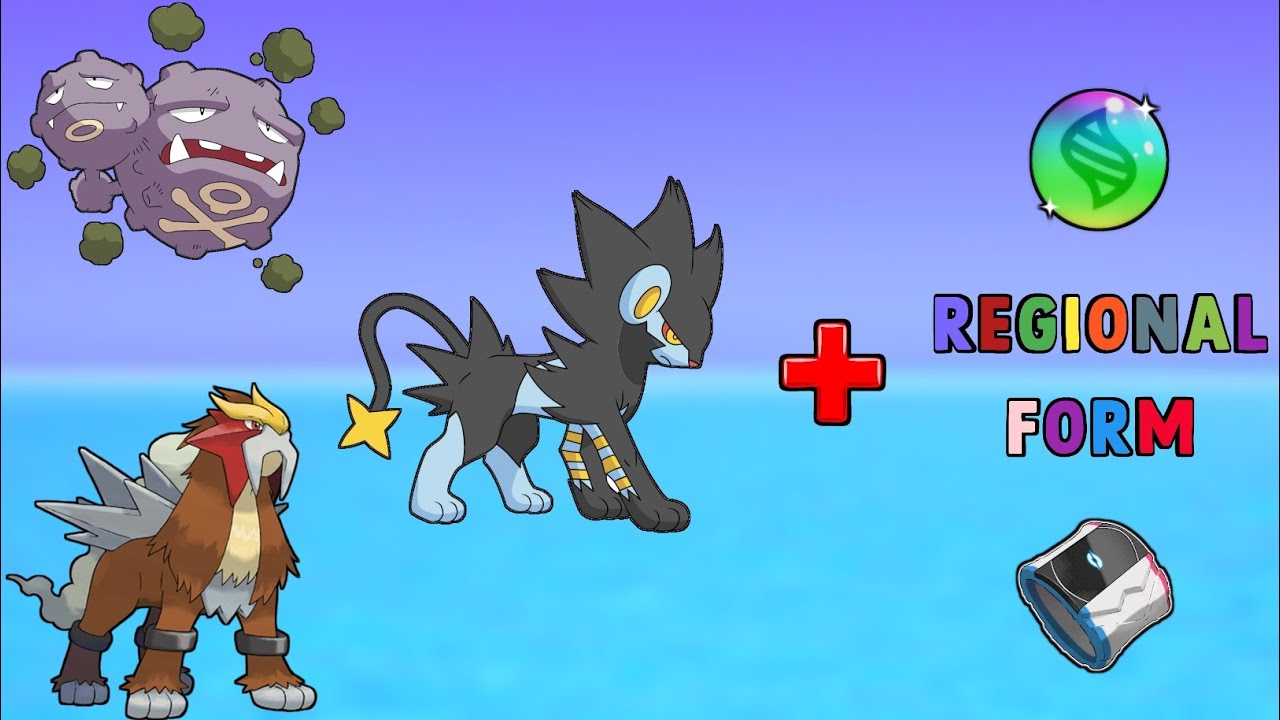 What if Luxray Type Swaping & Weezing Mega Evolution & Entei Regional ...
