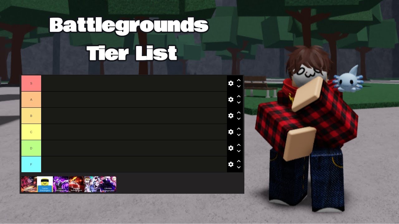 I ranked Roblox Battlegrounds games in a Tier List. - YouTube