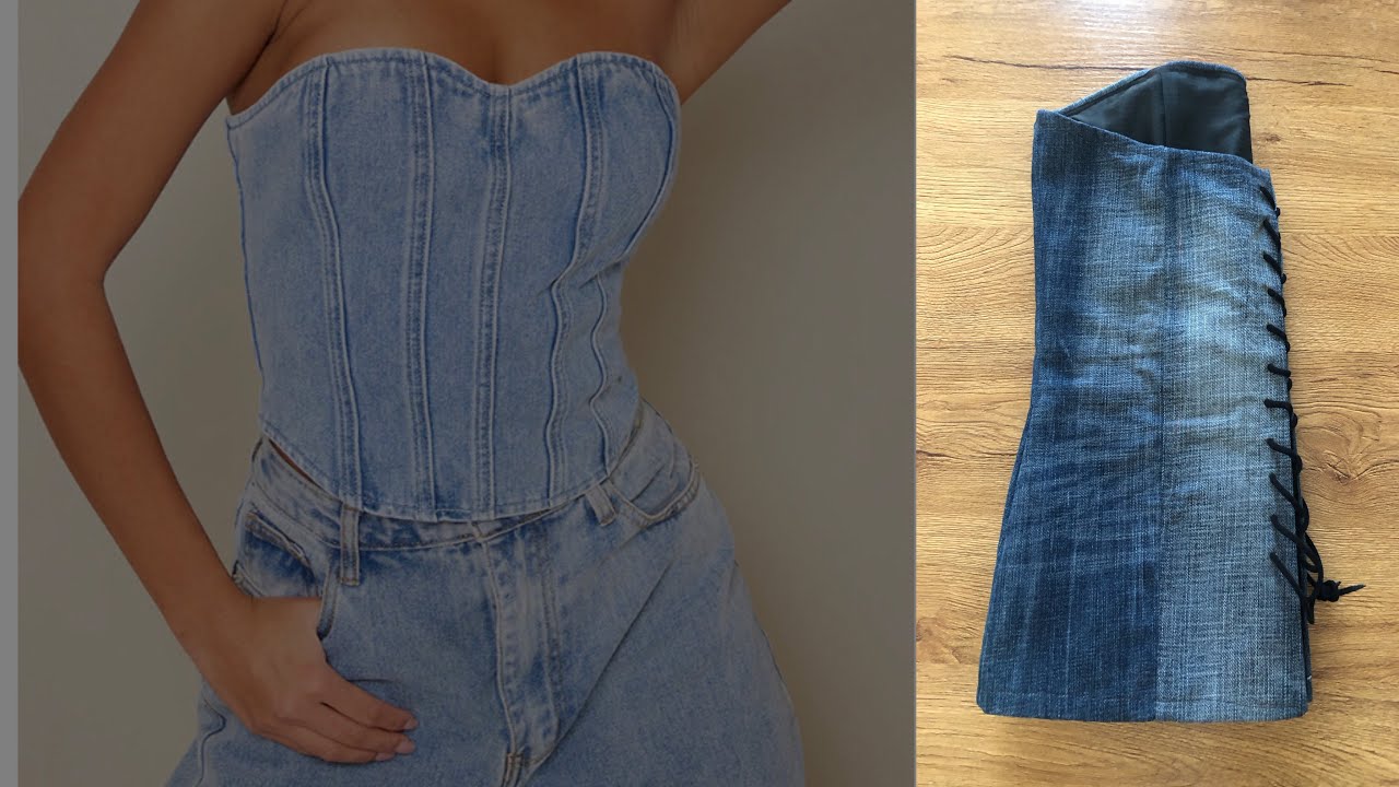 DIY corset tips de costura - YouTube