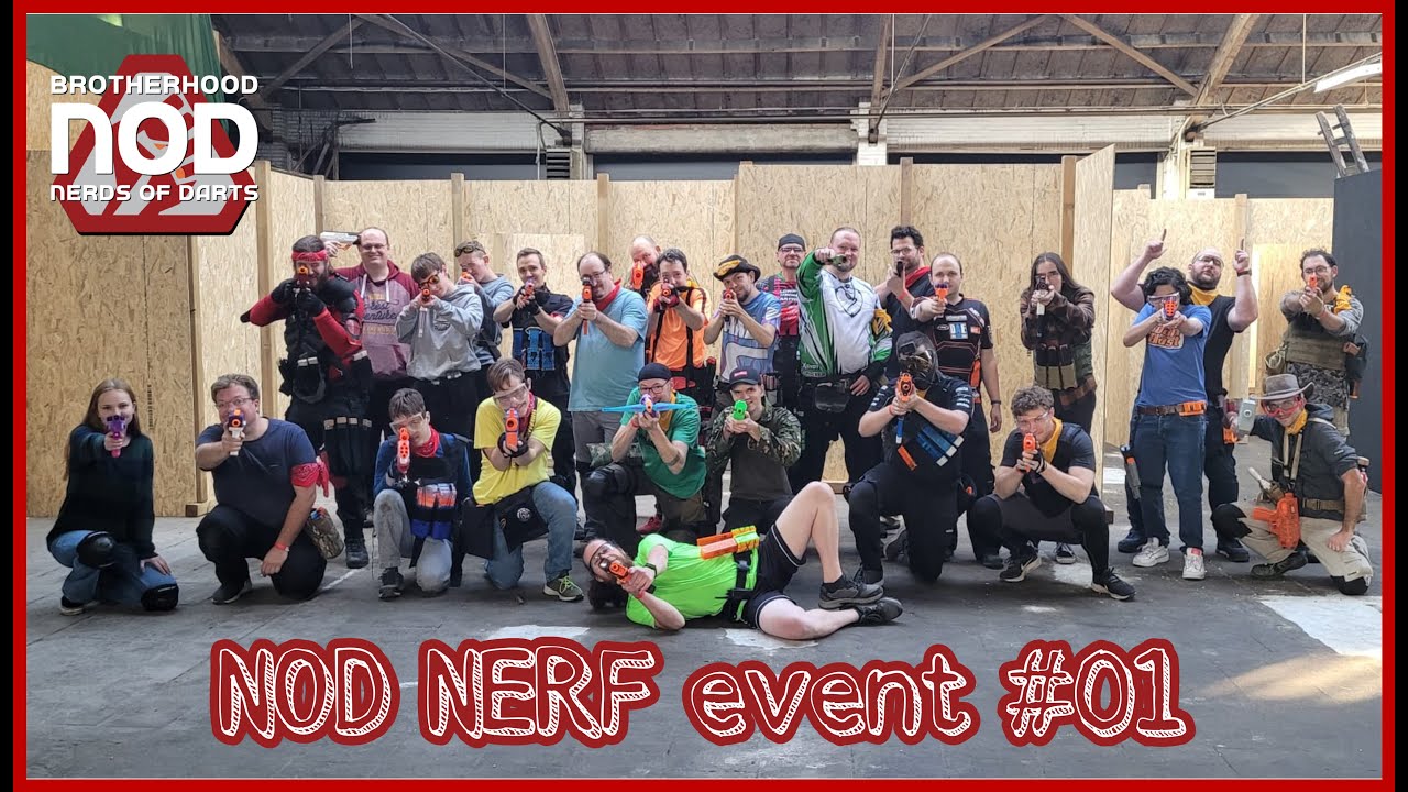 The first official NOD Nerf war! | Nerds Of Darts NERF event #01 - YouTube