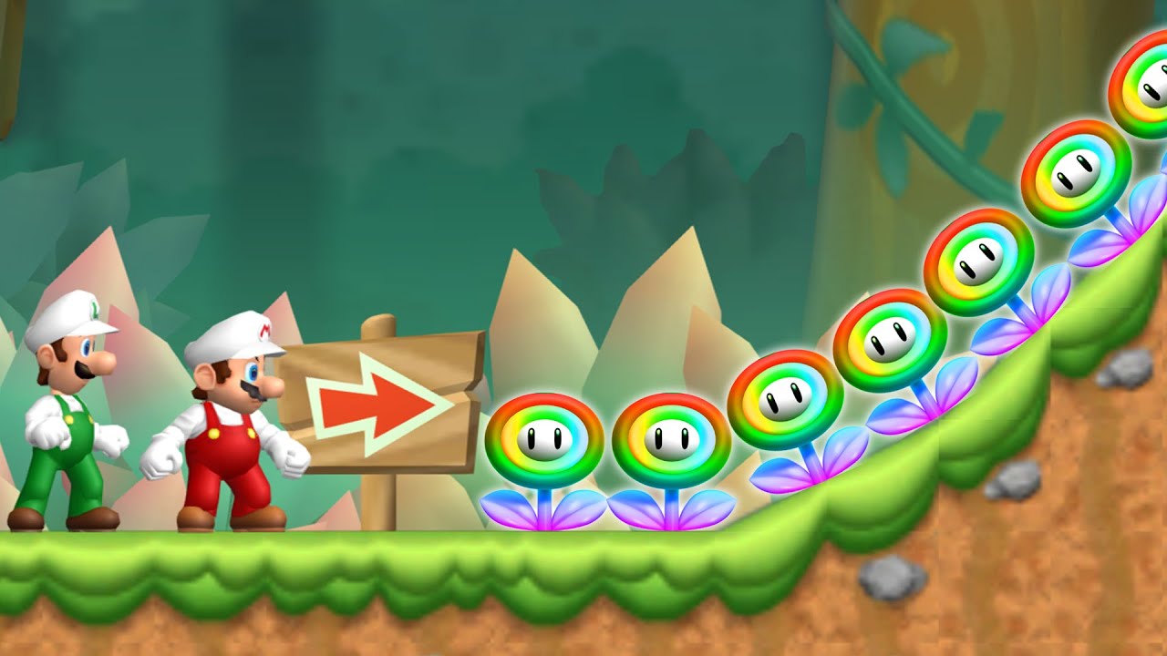 Newest Super Mario Bros. Wii - 2 Player Co-Op Walkthrough #01 - YouTube