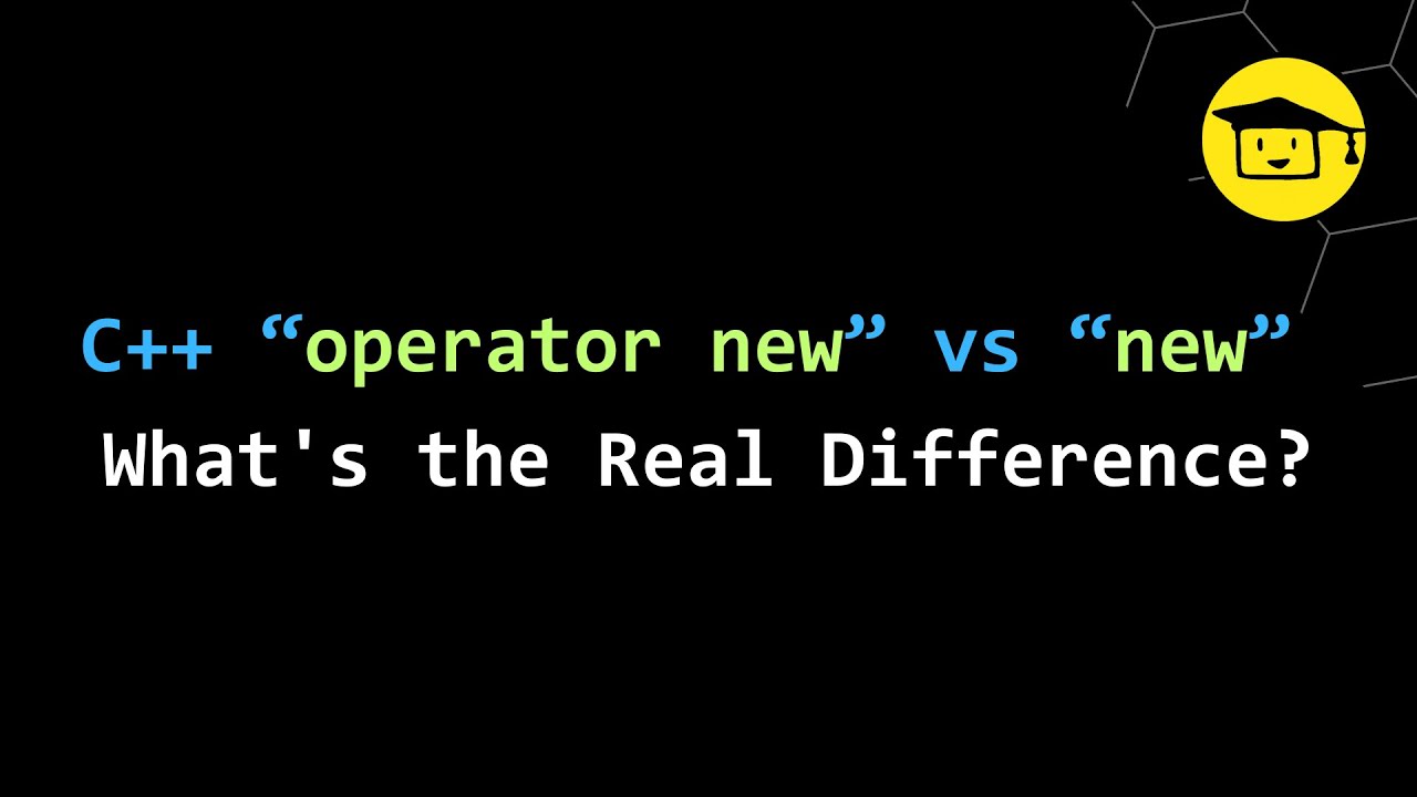 c++ operator new vs new - YouTube