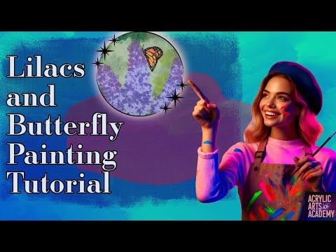 Easy Floral Painting: How to Paint Lilacs - YouTube