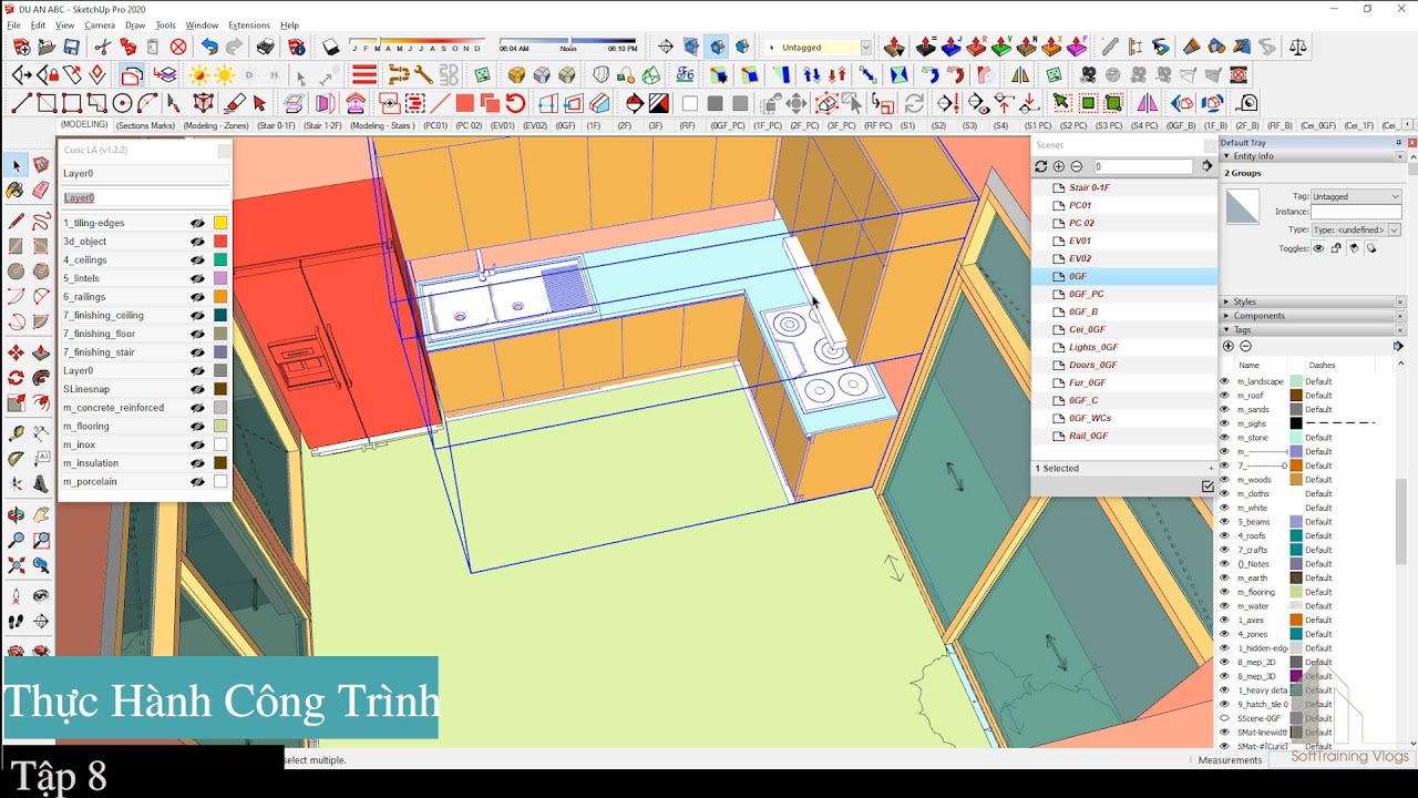 LAYOUT SKETCHUP - Tập 8: Thực Hành Công Trình - YouTube