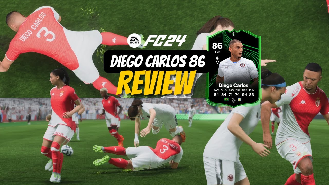 Diego Carlos RTTK EA FC 24 86 Rated Brazil CB | Review - YouTube