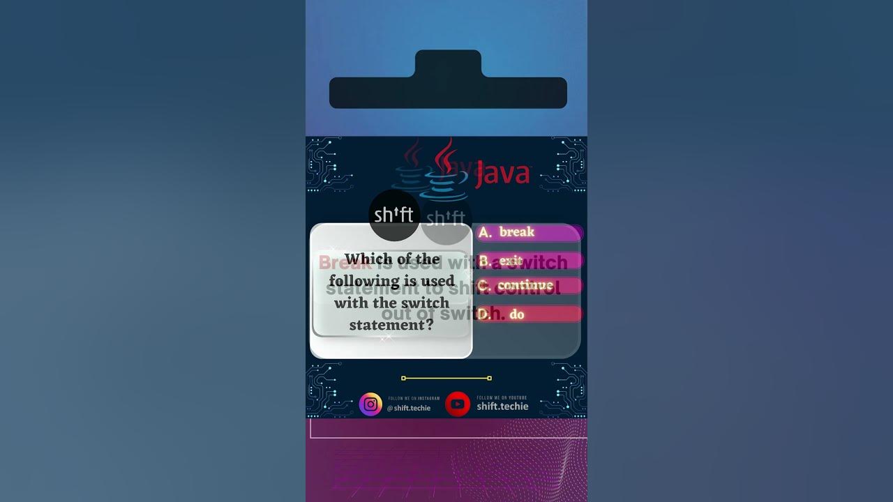 Shift Q&A -48 #java #javacoding #javaprogramming - YouTube