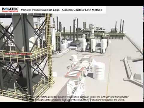 Vertical Vessel Support Legs Column Contour Lath Method - YouTube
