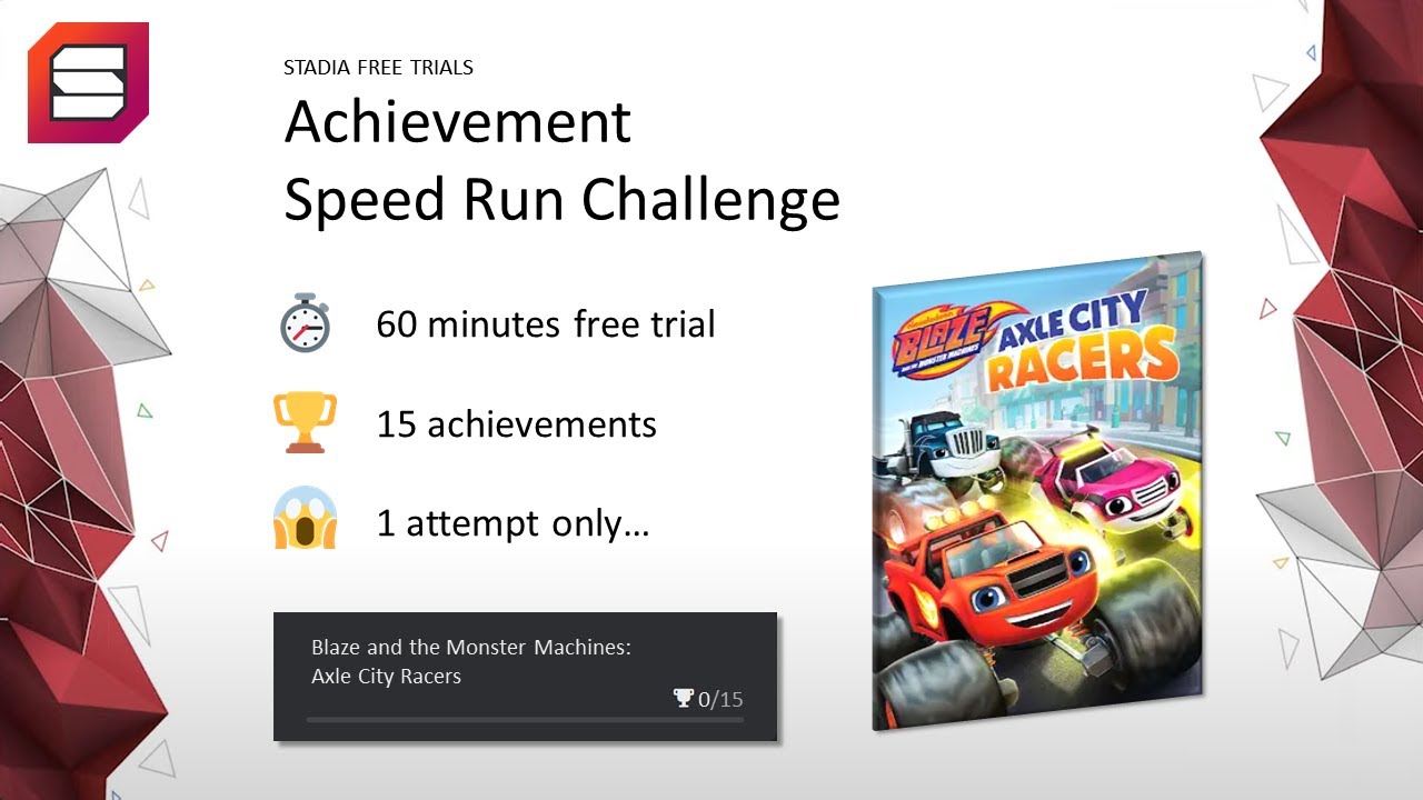 Stadia Achievement Speed Run Challenge - Part 1 - YouTube