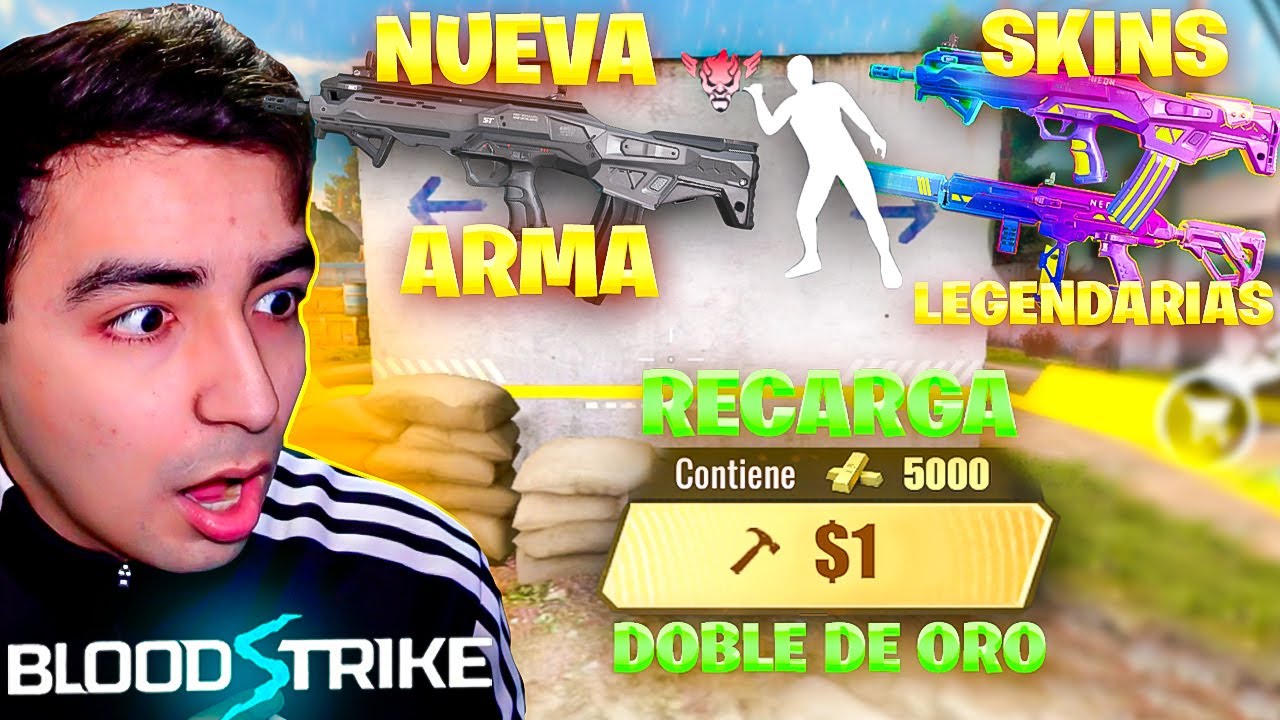 RECARGA DOBLE de ORO y NUEVA ARMA GRATIS con 2 SKINS LEGENDARIAS en EL ...