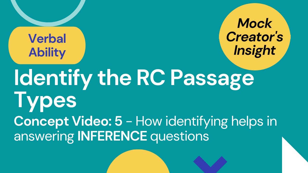 Identify the RC Passage Types for RC Inference Questions| CAT Reading ...