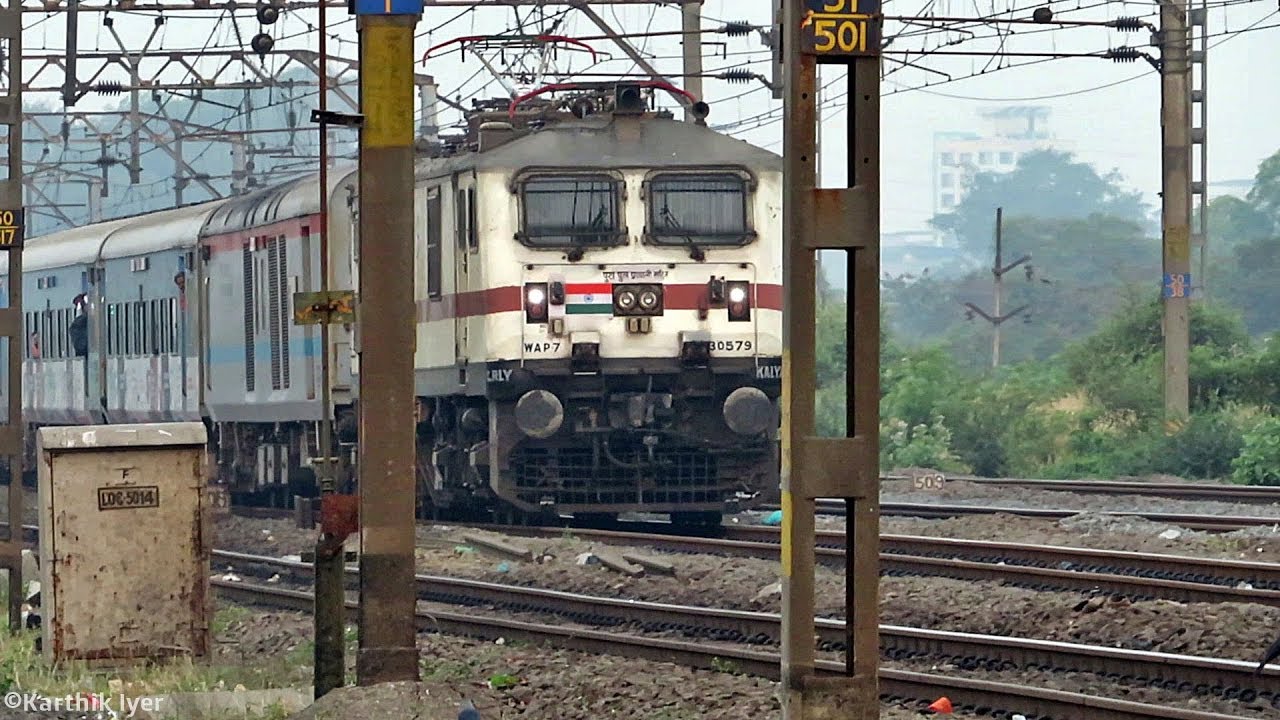 KYN WAP7 With Mumbai CSMT - Pune Intercity Express. - YouTube