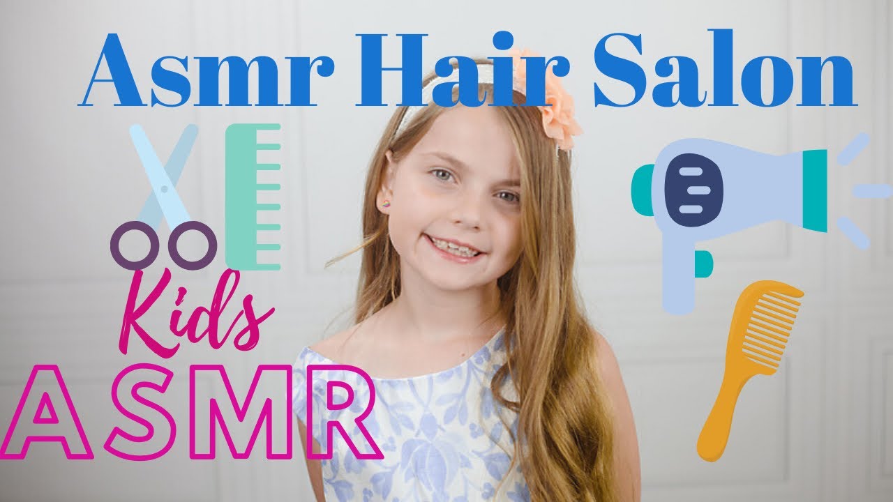 ASMR Kids | Hair Salon | Hair Brushing and Cutting - YouTube