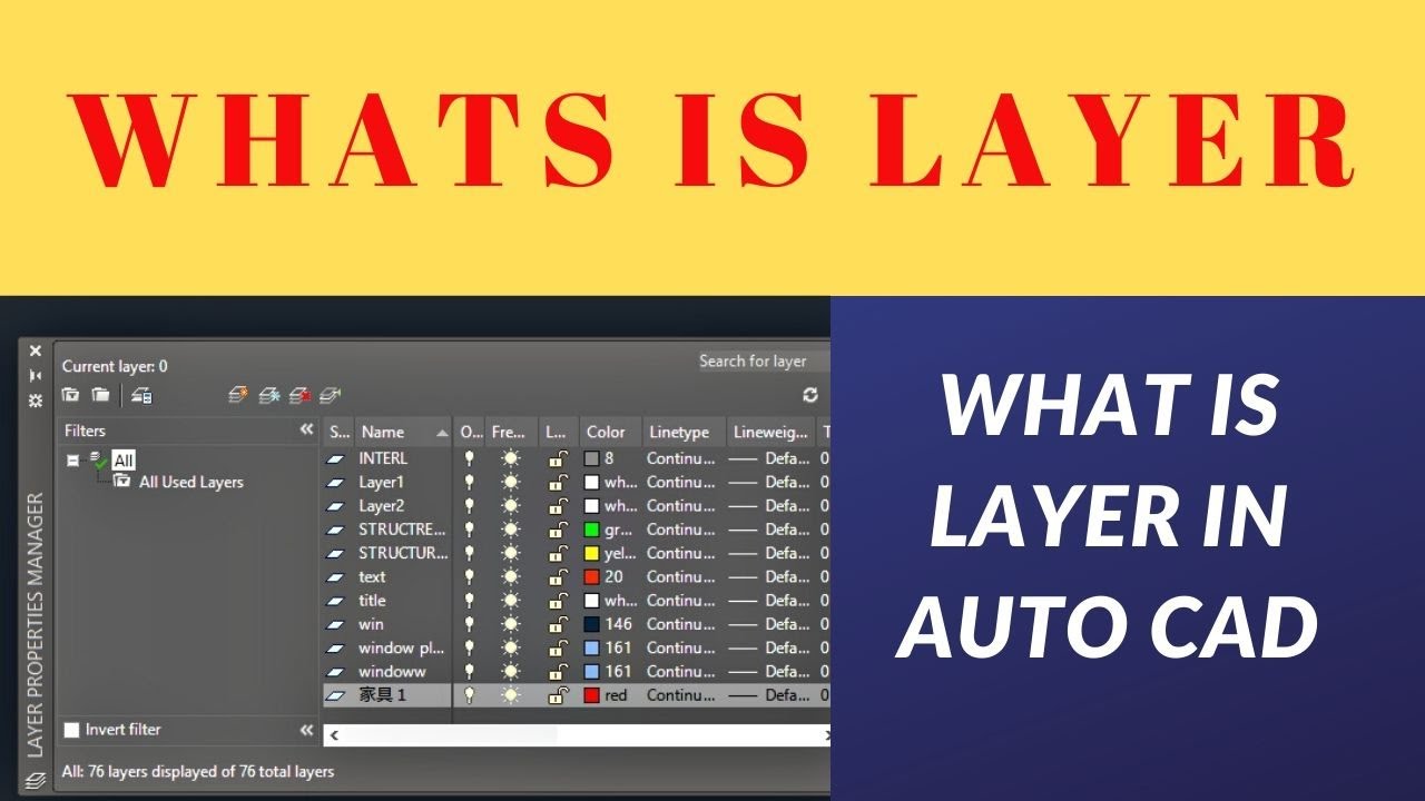 how to creat new layers in "auto cad" #AUTOCAD - YouTube