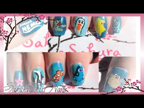 Finding Nemo Nail Art - YouTube