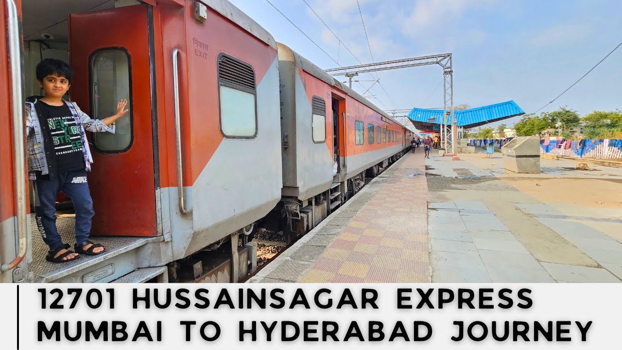 Mumbai to Hyderabad : Full Journey : 12701 Hussainsagar Express ...
