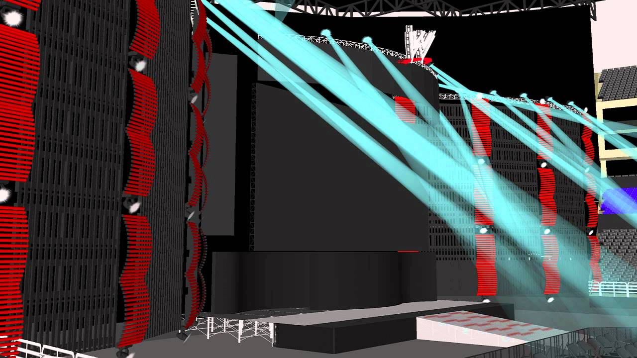 1000th WWE RAW HD STAGE - YouTube