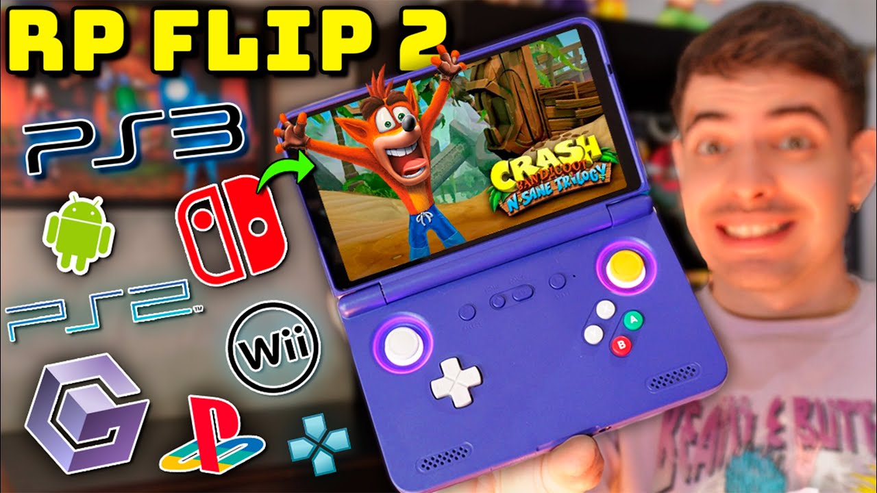 O PORTÁTIL FLIP que roda PS2, PS3, SWITCH e mais! (Retroid Pocket Flip ...