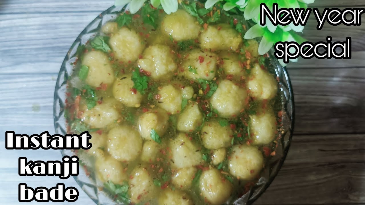 Instant kanji bade recipe | चटपटे दाल से बने पानी पकोड़े | street style ...