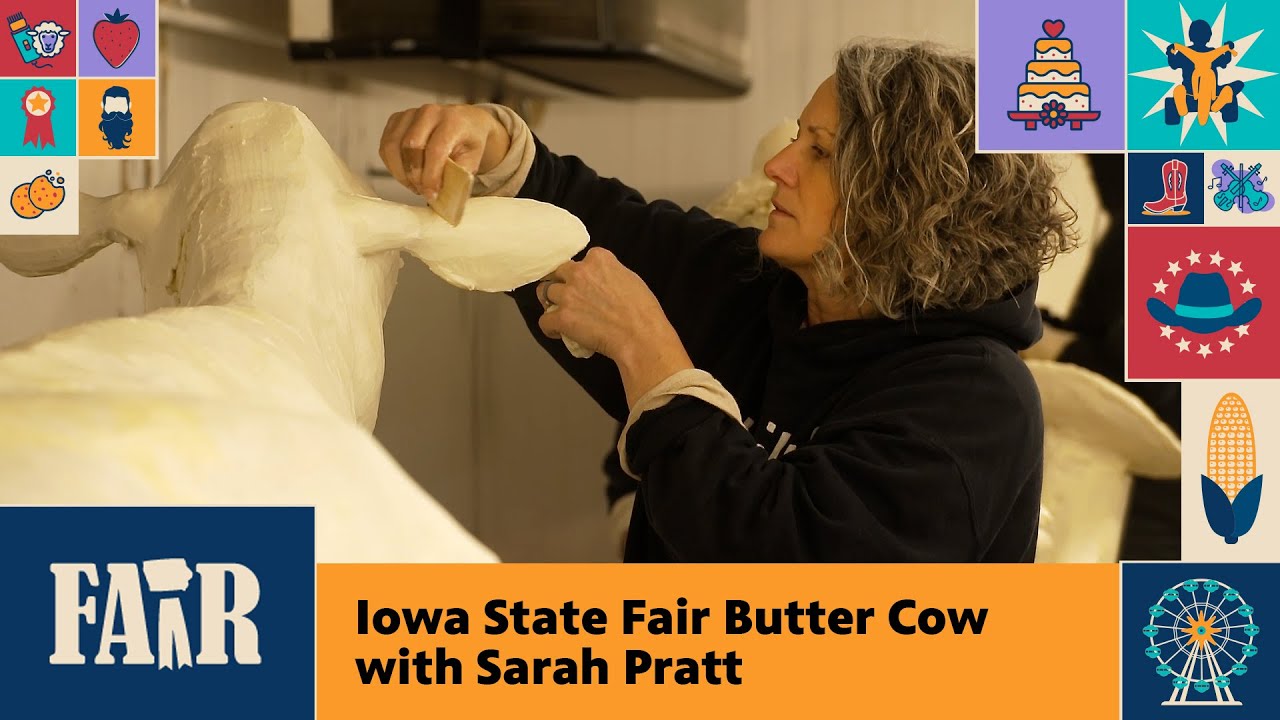 Iowa State Fair Butter Cow with Sarah Pratt – Fair 2025 - YouTube