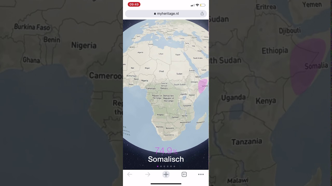 My heritage dna results *somali?* - YouTube
