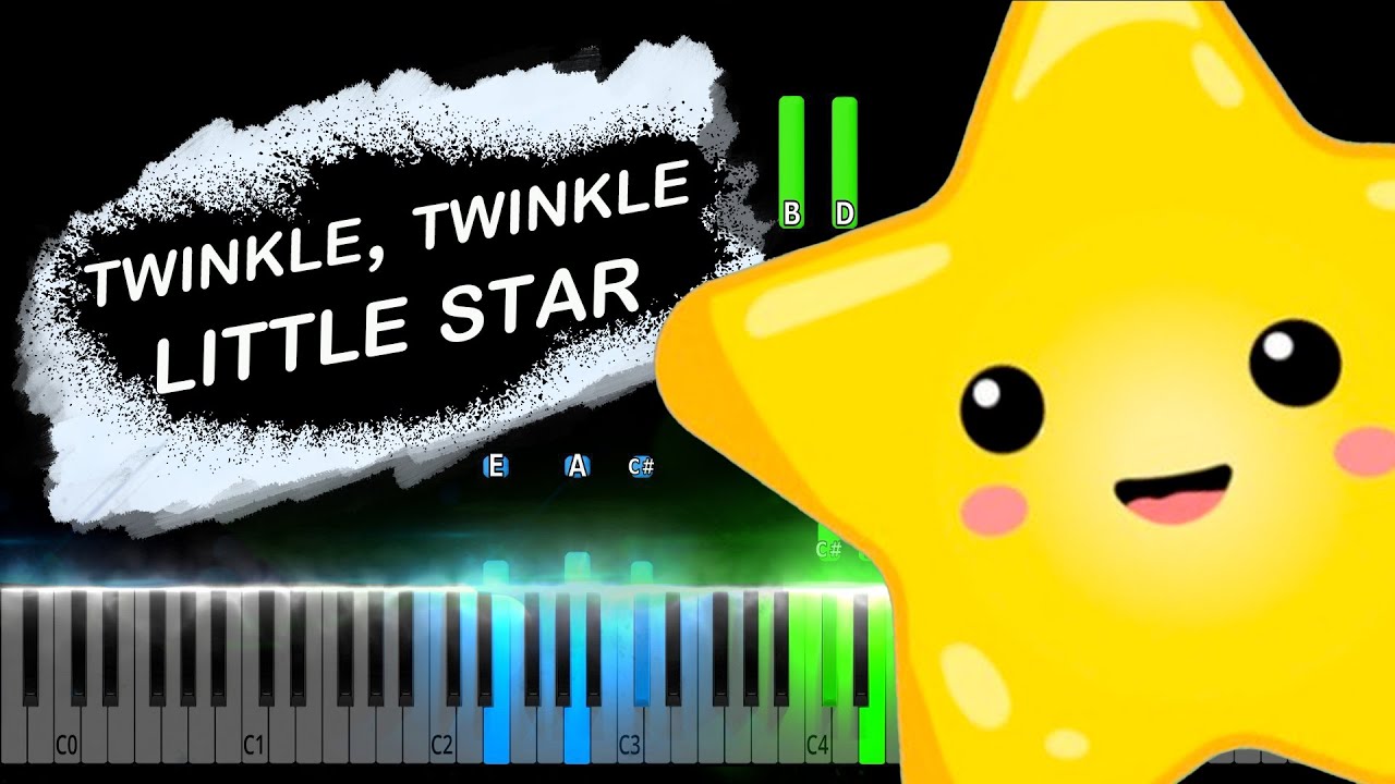 Twinkle, Twinkle, Little Star Piano Tutorial - YouTube