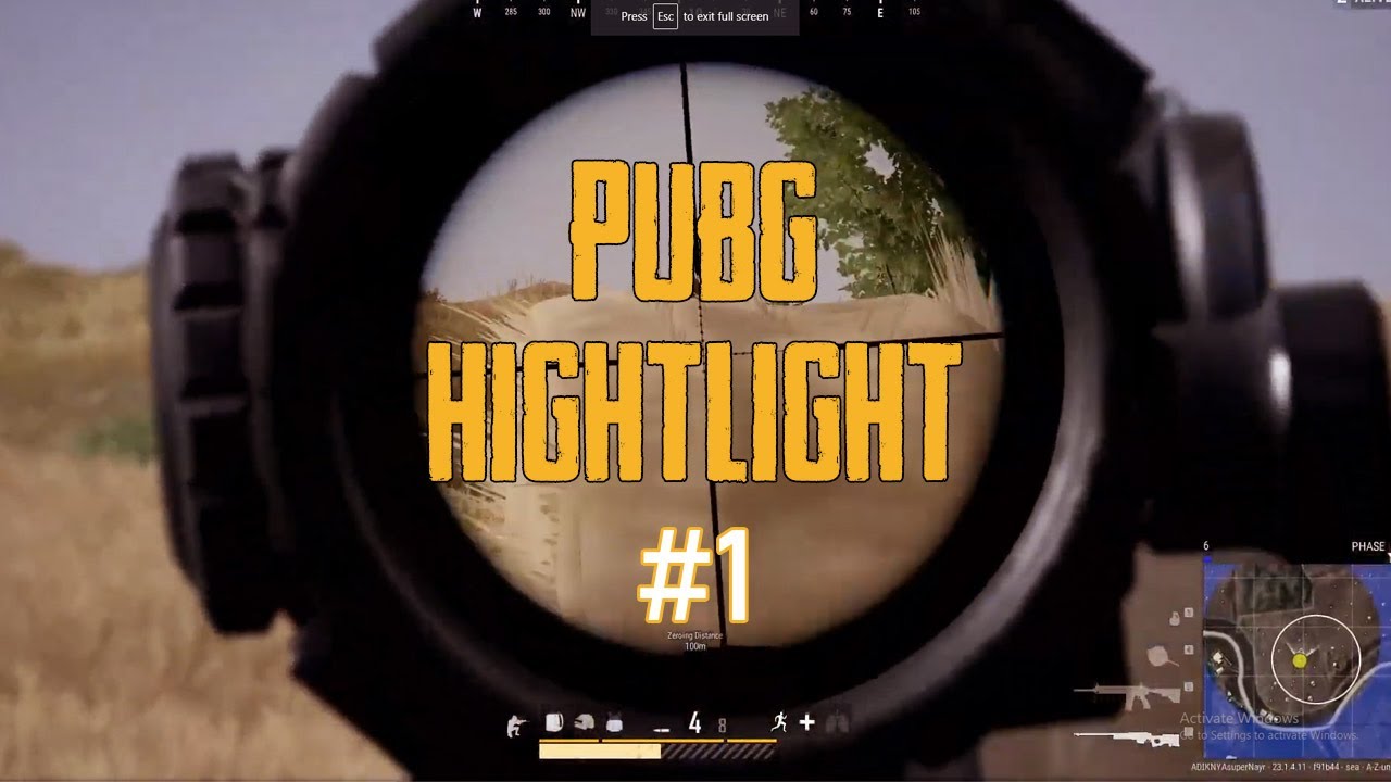 1V1 AWM SCOPE X8 | PUBG PC HIGHLIGHTS #1 - YouTube