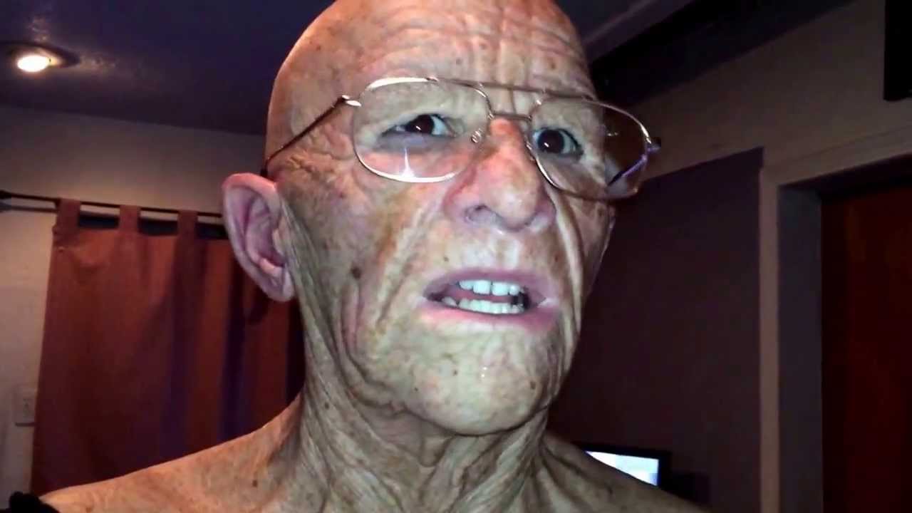 SPFX elder Silicone old man mask - YouTube