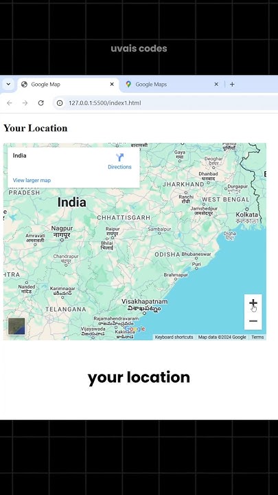 How to add map in your website #shorts #webdevelopment - YouTube