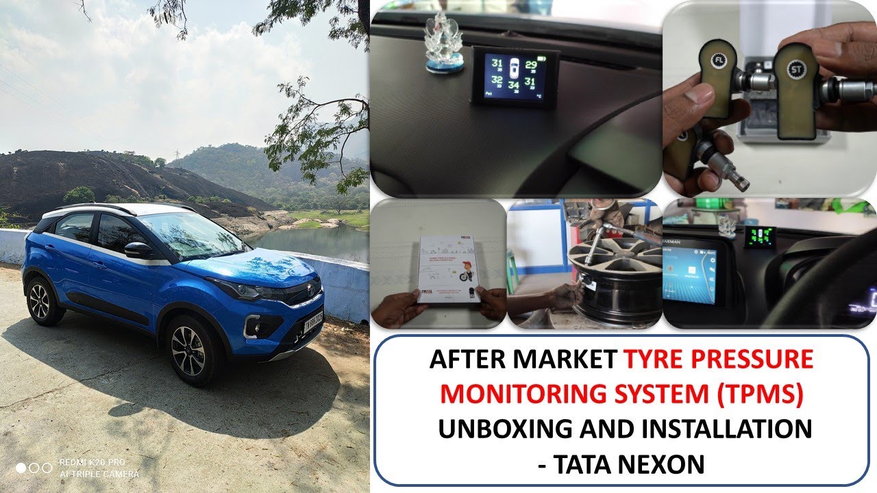 TYRE PRESSURE MONITORING SYSTEM IN TATA NEXON (TPMS) - UNBOXING AND INSTALLATION IN TATA NEXON ...