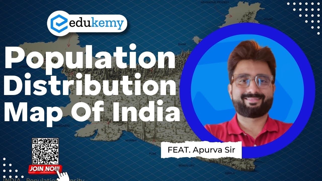 Population Distribution Map of India | UPSC Geography Optional | Apurva ...