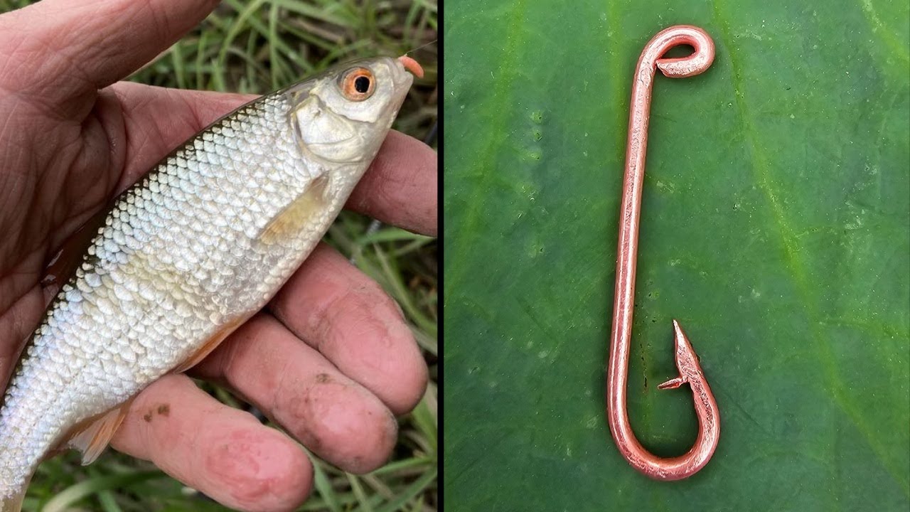 How to make a fishing hook, Hook Fishing, Pina Kong - YouTube
