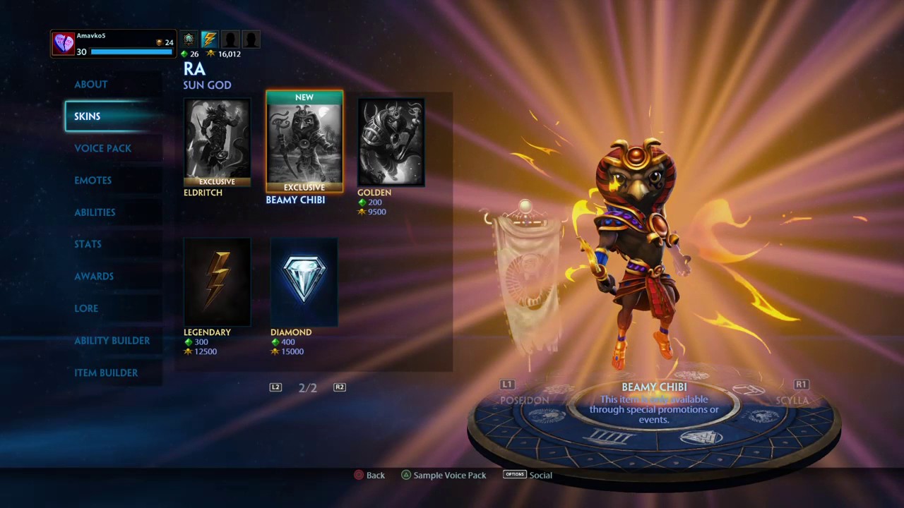 SMITE_20170713amavs beamy chibi ra vid - YouTube