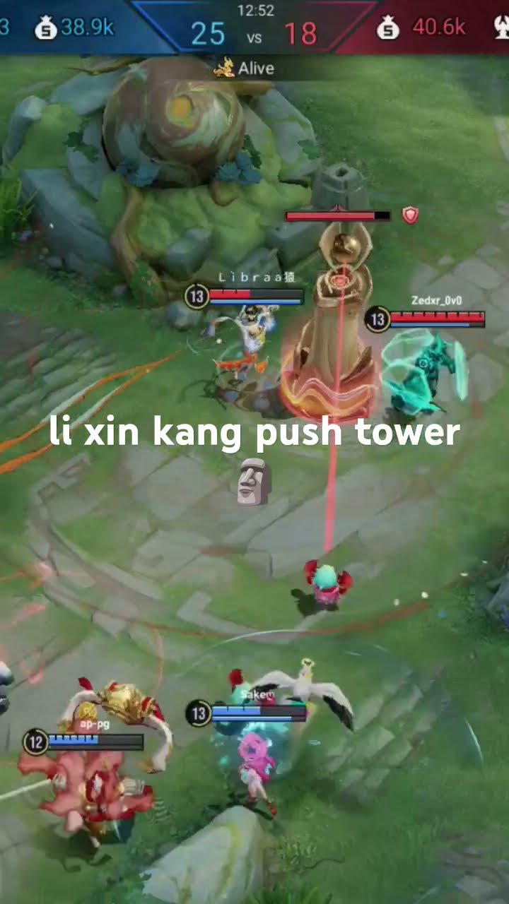 kang push tower bjir🗿 #hok #honorofkings #honorofkingsglobal # ...