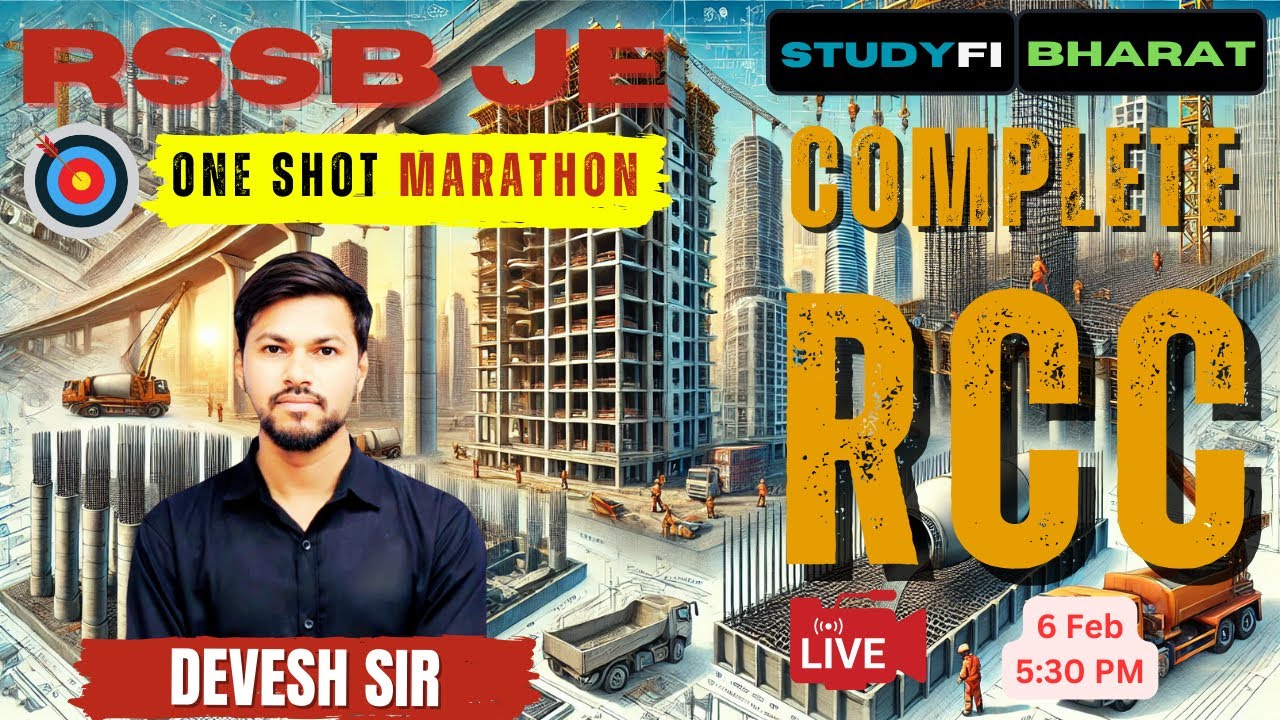 RSSB JE | One Shot Marathon | RCC | Devesh Sir | Studyfi Bharat | - YouTube