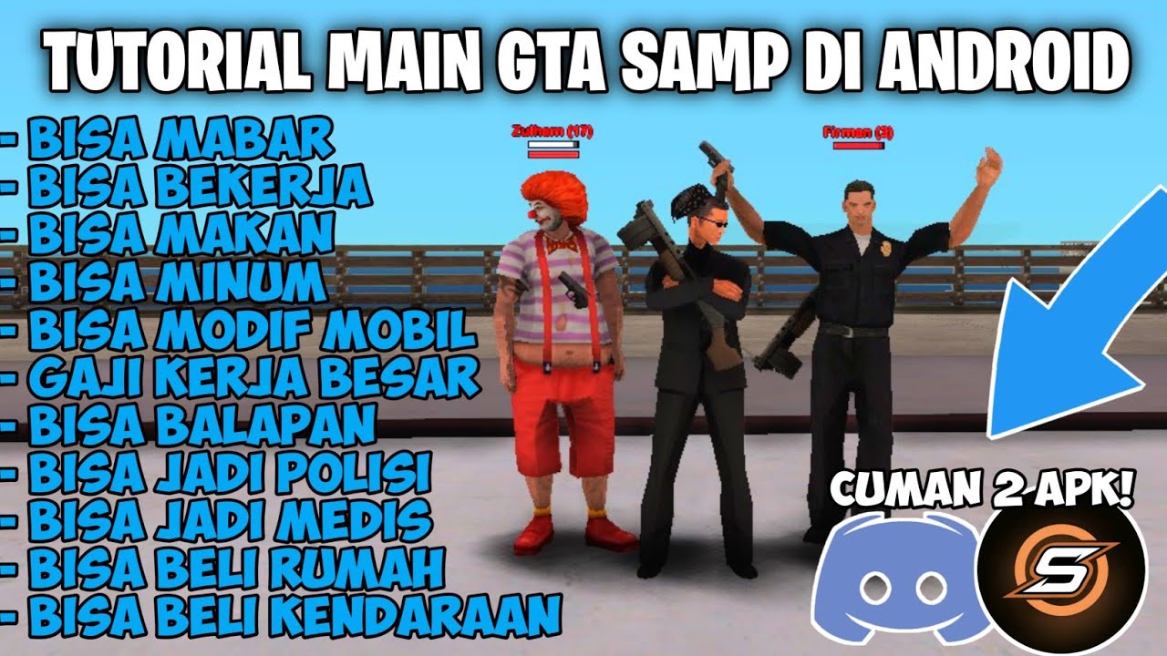 CARA MAIN GTA SAMP ROLEPLAY INDONESIA DI ANDROID! - YouTube