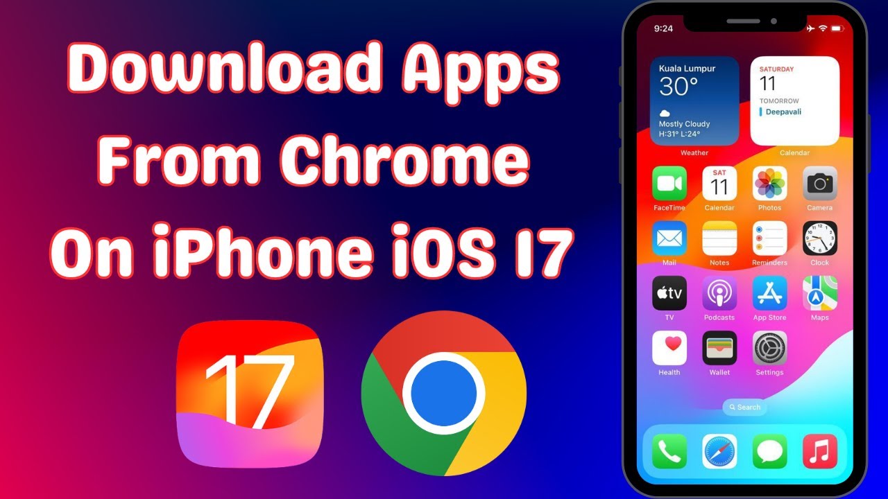 How To Download Apps From Chrome On iPhone - iPad | iOS 17 | 2024 - YouTube