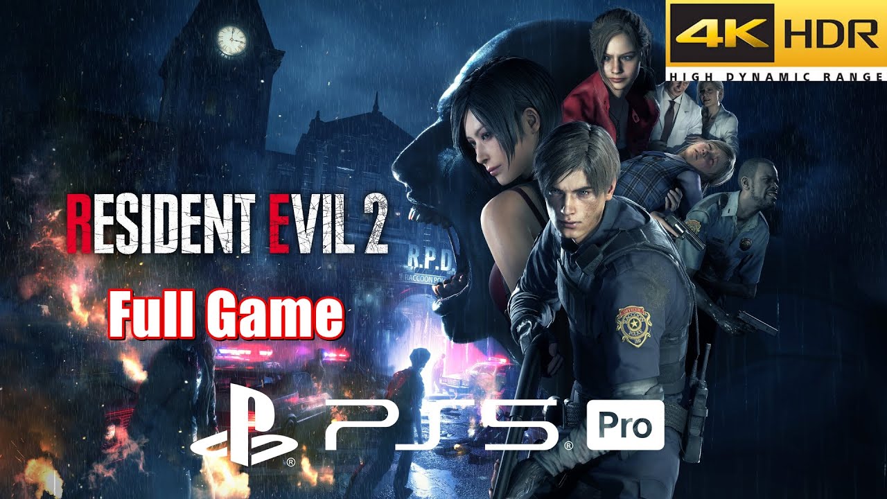 Resident Evil 2 Remake PS5 Pro | Full Game Walkthrough in 4K HDR 60FPS ...
