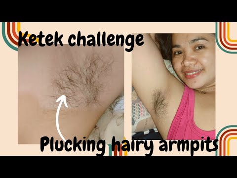 plucking hairy armpit part 2 with my own / hairy armpits lovers / bunot kili kili