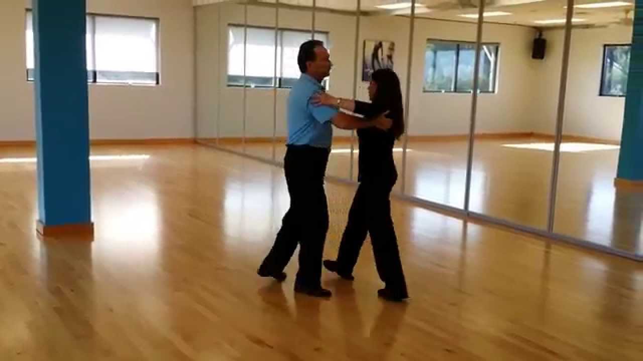 Tango Open Left Box w Flicks & Turn - YouTube