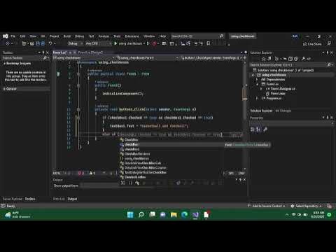 Using check boxes C# - YouTube