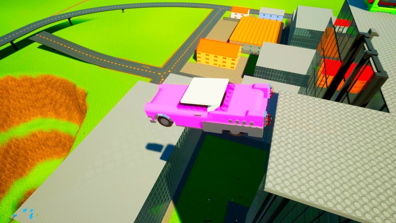 Building Cars Falls Crashes #14 | Brick Rigs - YouTube