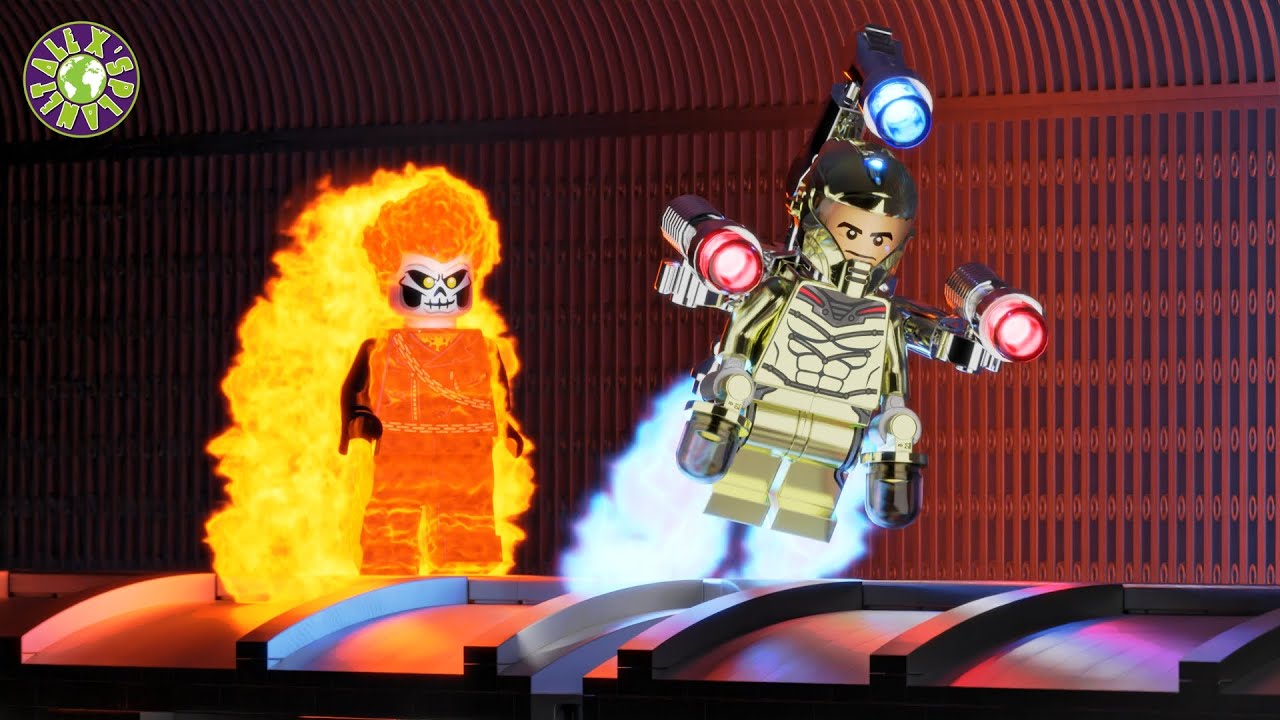 LEGO GHOST RIDER vs CYBORG - YouTube