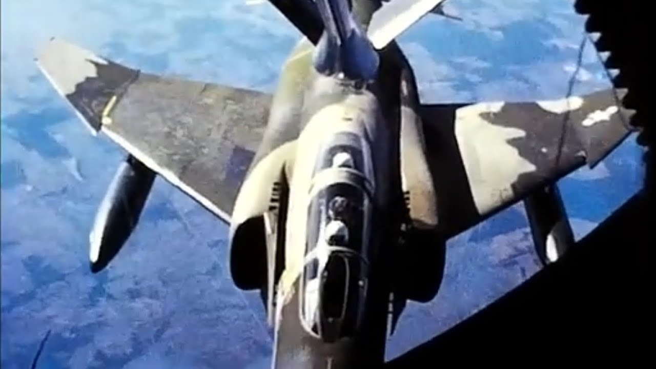 U.S. Air Force F-4 Phantom Inflight Refuel, F-102 Delta Touch & Go's, F ...