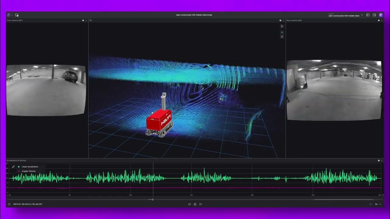 Visualized in Foxglove: Hilti SLAM Challenge Mobile Robot Dataset - YouTube