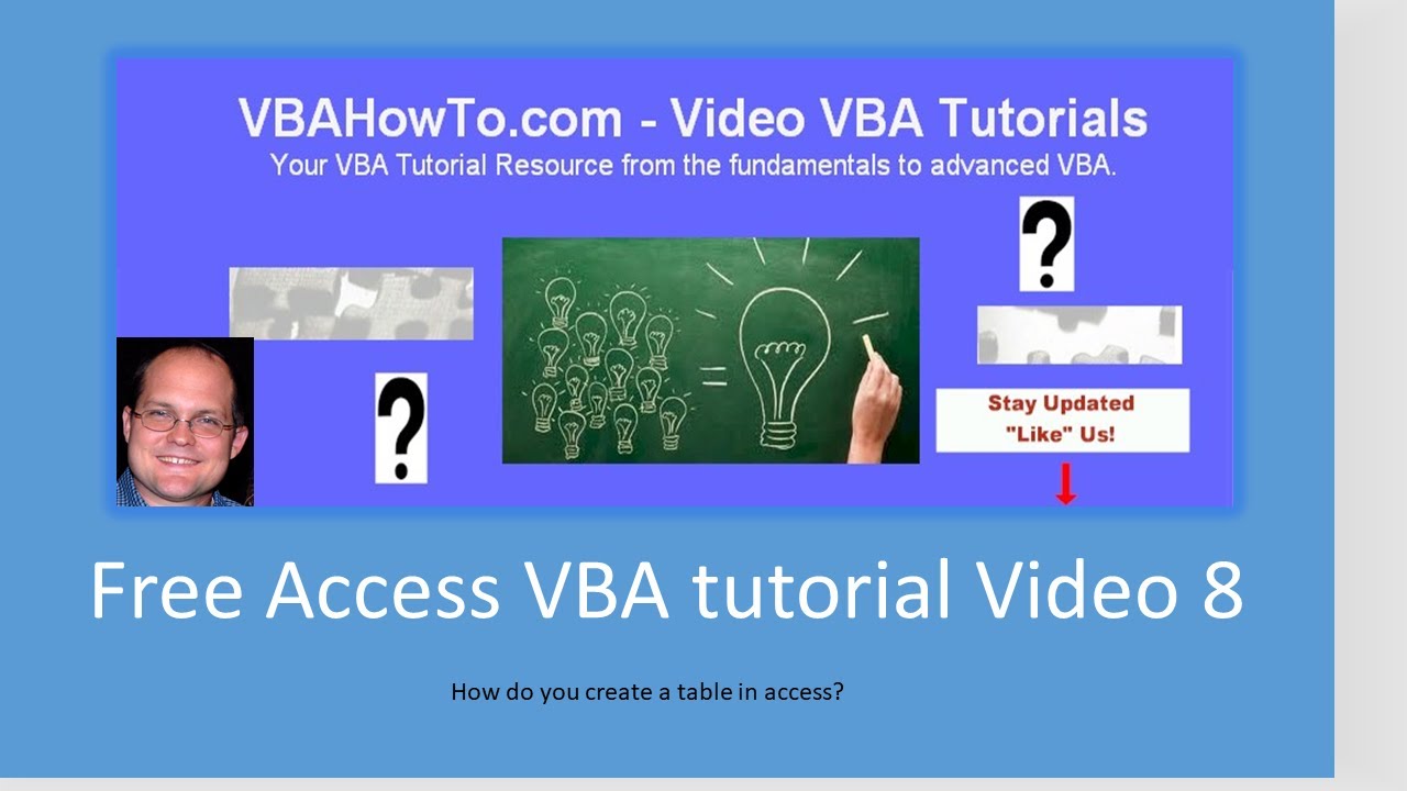 Free Access VBA Tutorial Video 8 How Do You Create A Table In Access free-access-vba-tutorial-video-8-how-do-you-create-a-table-in-access