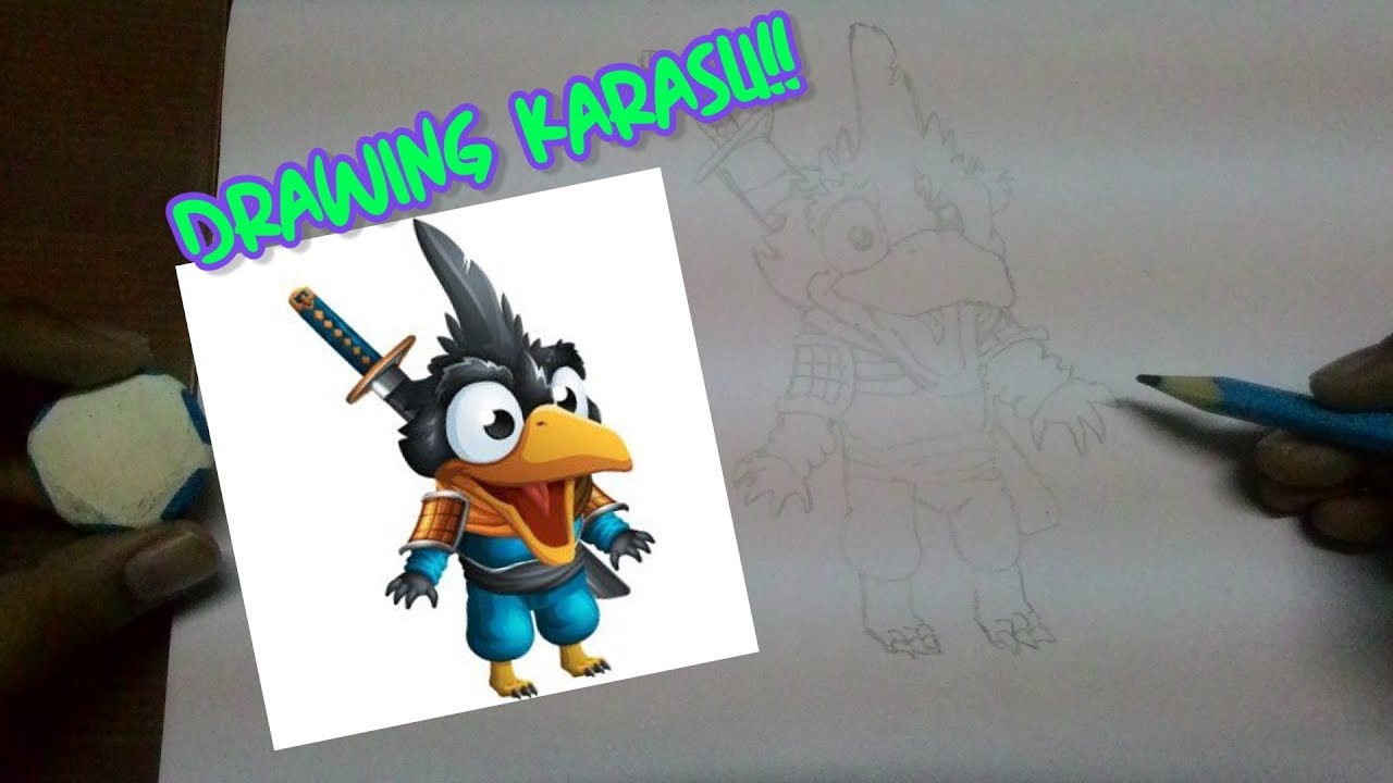 HOW TO DRAW BABY Karasu from monster legends! - YouTube